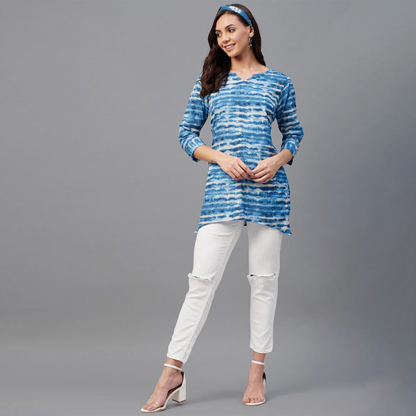 Women Blue Tunics